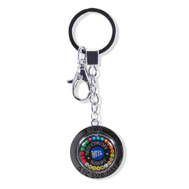 Full Metal Spinner MTA Subway Lines Keychain | MTA Gift Shop — NYGiftloft