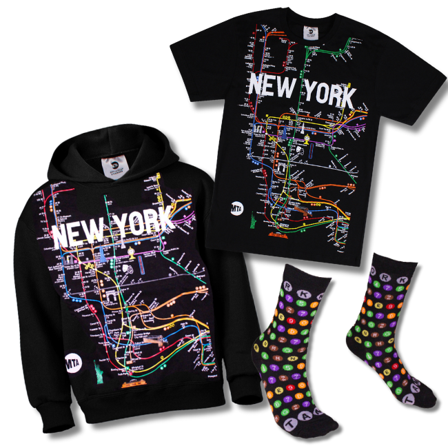 MTA Store Apparel Bundle | New York Transit Shop (3-piece Set) — NYGiftloft